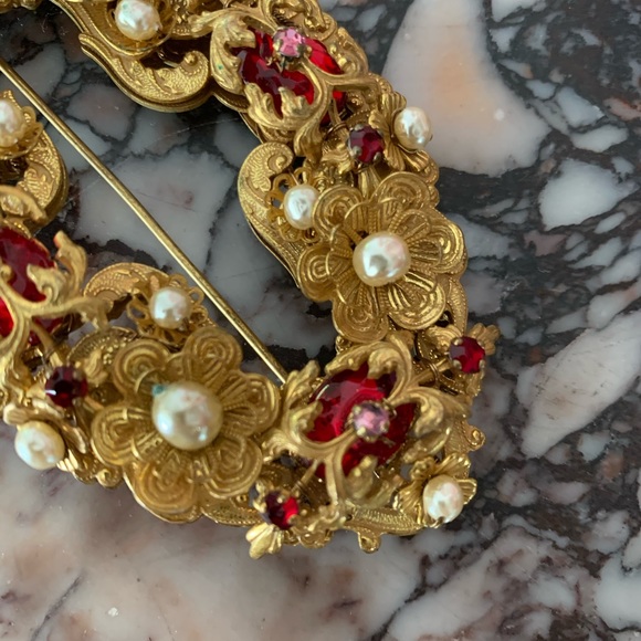 Miriam Haskell | Jewelry | Rare Vintage Huge 35 Miriam Haskell Pearl ...